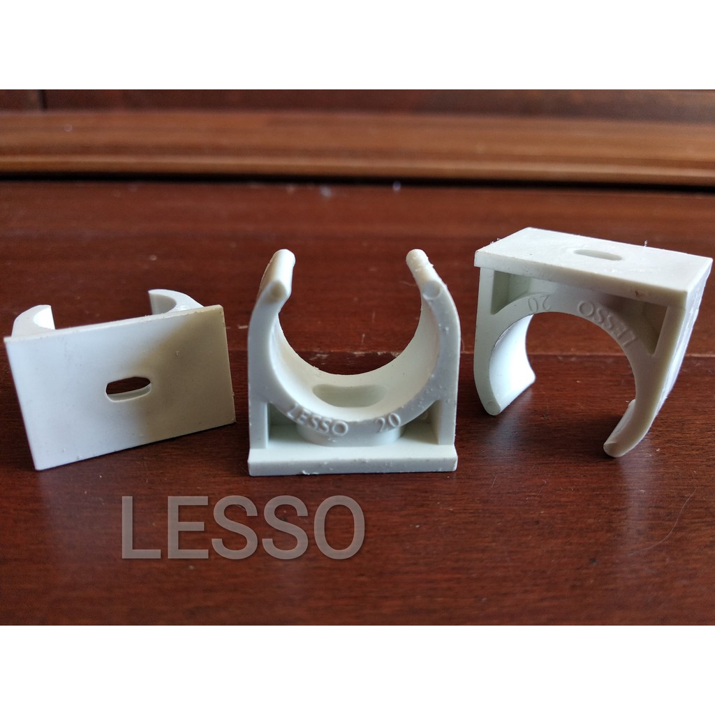 Jual Klem Conduit LESSO 25mm 3/4 Penjepit Pipa Listrik Conduit Clamp ...