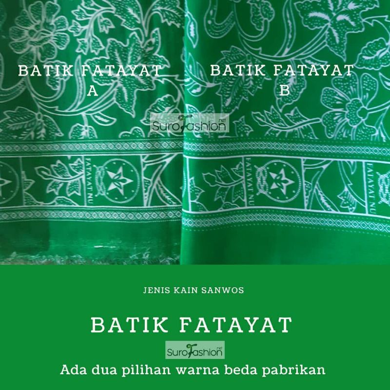 Jual Kain batik fatayat dua pilihan warna A dan B | Shopee Indonesia