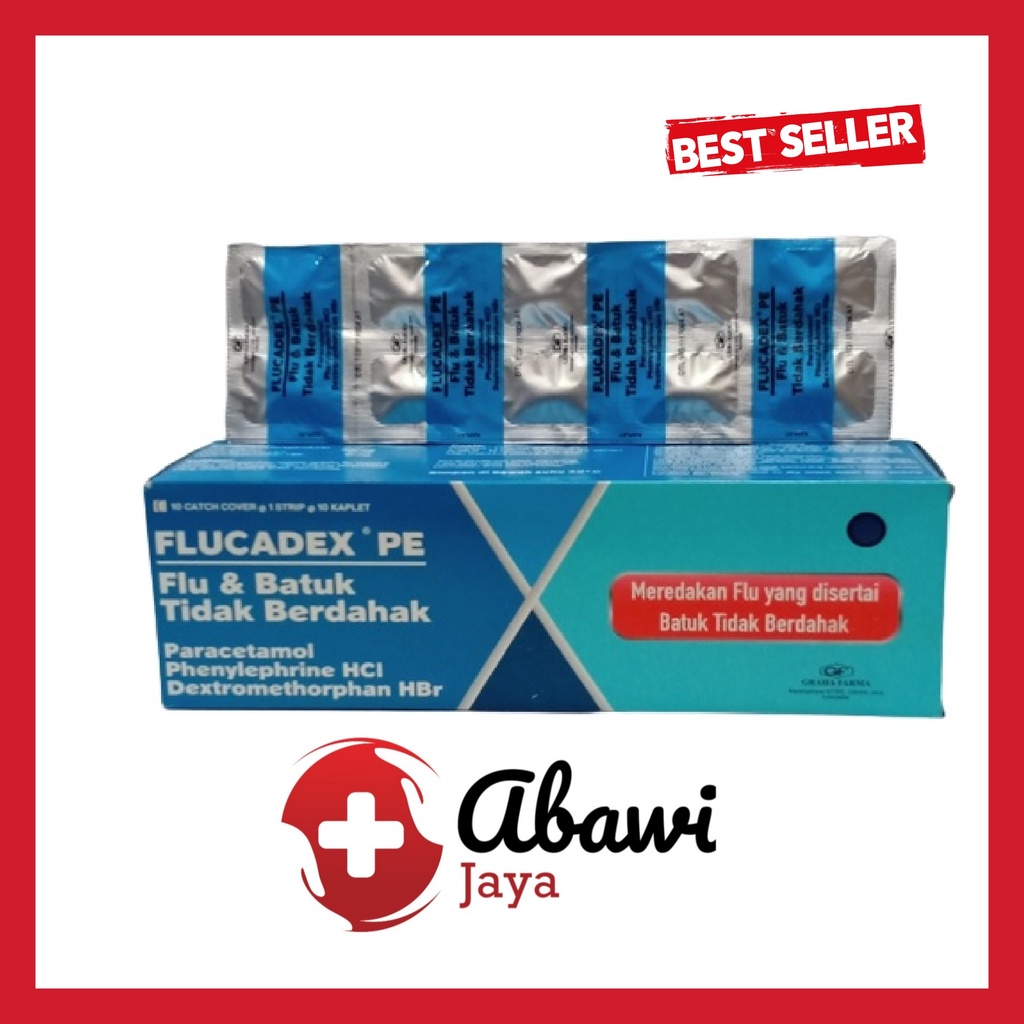 Jual [AB] Flucadex PE 10 Kaplet Obat batuk Kering dan Flu PER STRIP ...