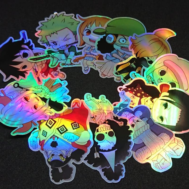 Jual Stiker Anime Hologram - Anime One Piece - Stiker One Piece ...