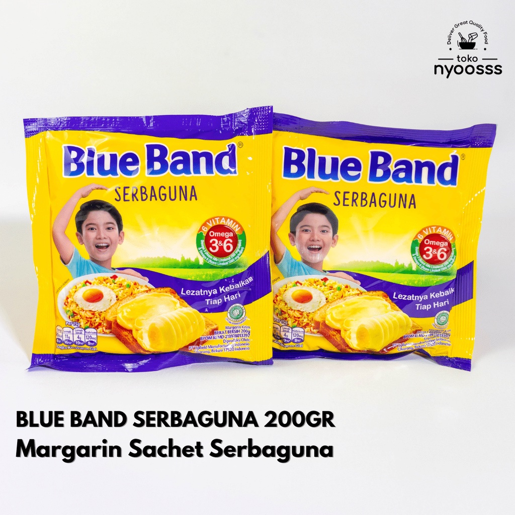 Jual Blue Band Margarin Sebaguna 200gr / Margarin Sachet | Shopee Indonesia