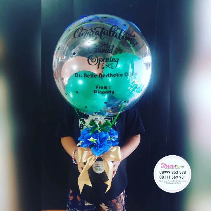Jual box bunga balon / hadiah ucapan grand opening / hadiah ucapan ...