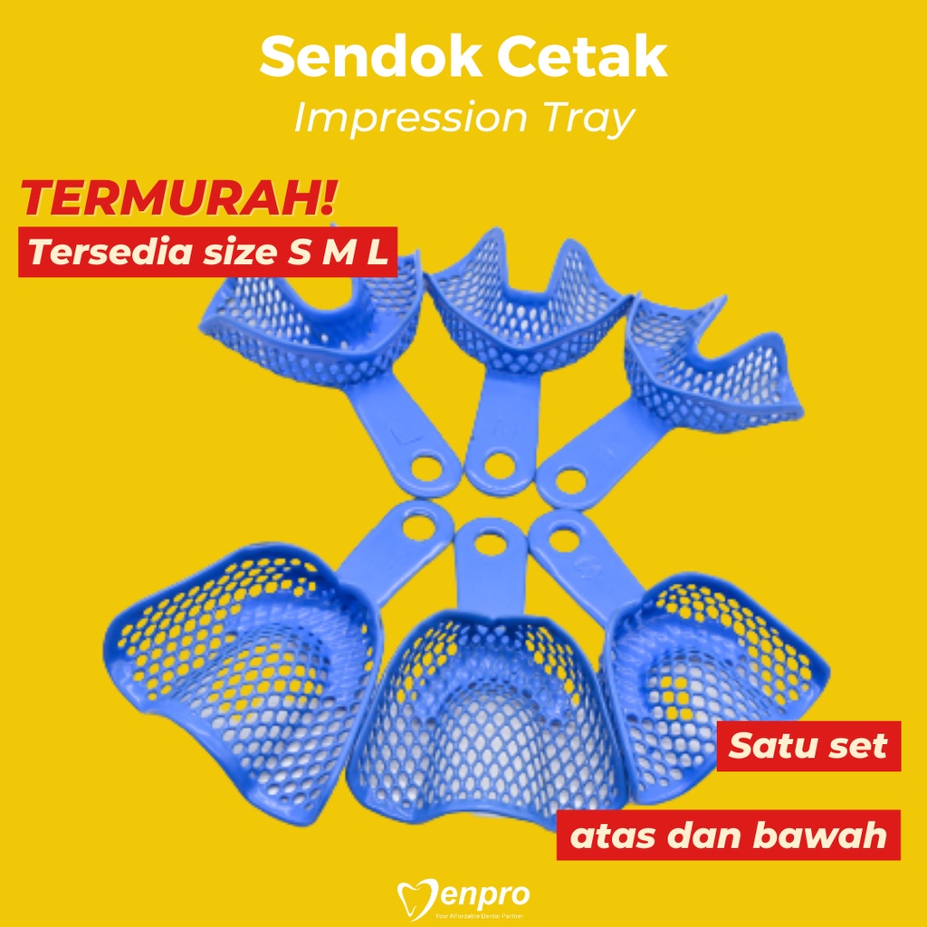 Jual Dental Sendok Cetak Gigi / Teeth Trays / Dental Impression Tray ...