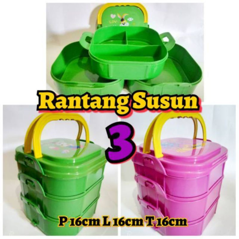 Jual RANTANG SUSUN 3 PLASTIK | Shopee Indonesia