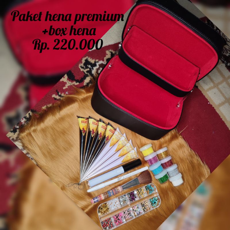 Jual paket hena premium + box hena | Shopee Indonesia