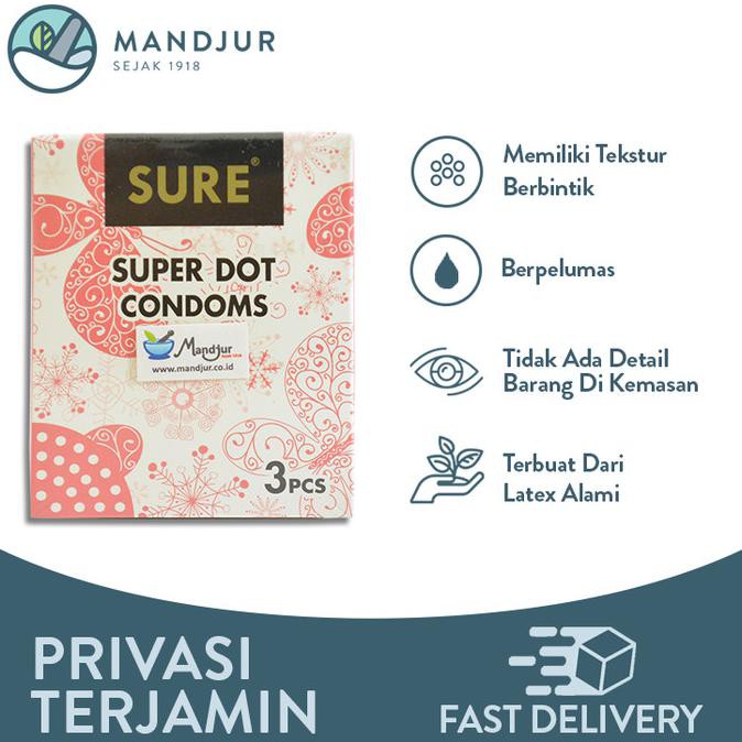 Jual Kondom Sure Super Dot - Isi 3 Pcs | Shopee Indonesia