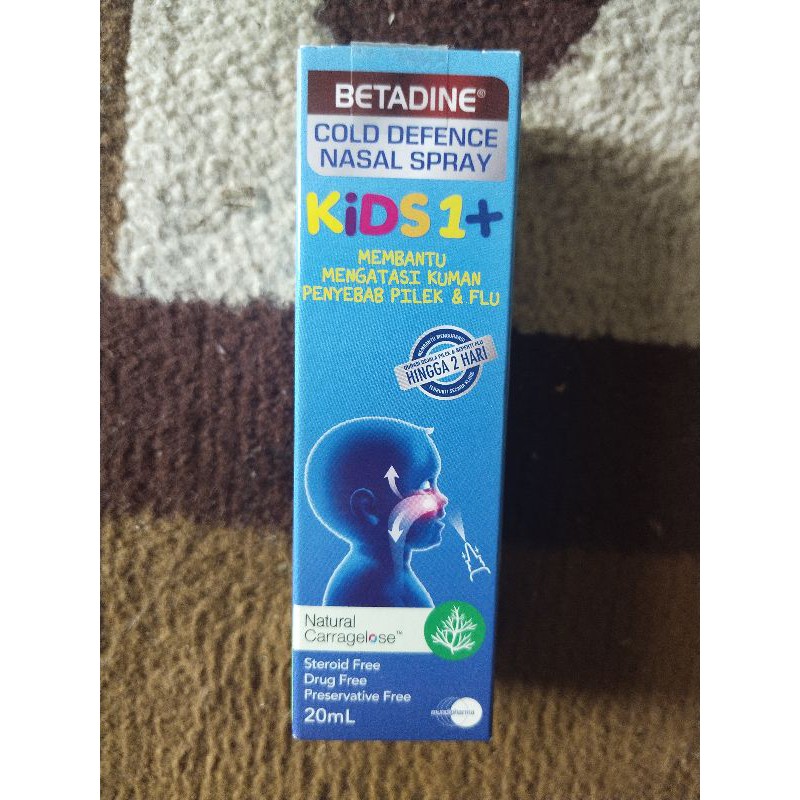 Jual BETADINE COLD DEFFENCE NASAL SPRAY [kids 1+] 20ML NATURAL ...