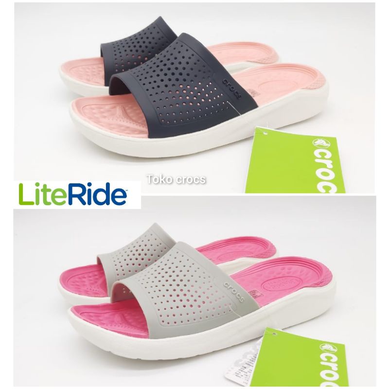 Jual Sendal Crocs Literide slide Woman / Sendal Wanita Crocs Literide | Shopee Indonesia