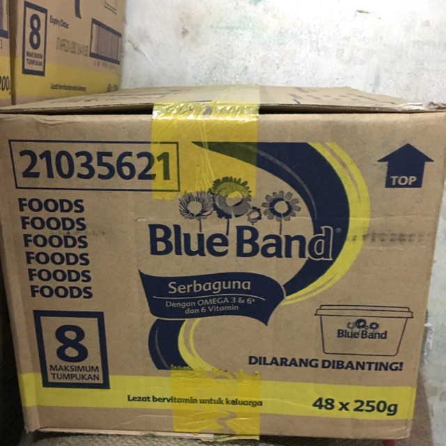 Jual Blue Band Serbaguna 1 Karton 48 x 250g / Blueband Cup 250g x 48 ...