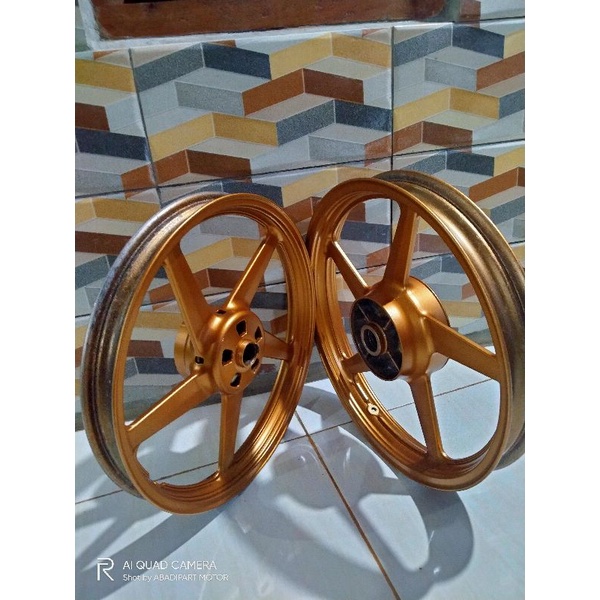 Jual velg pelk yamaha vixion old depan belakang original warna glod ...