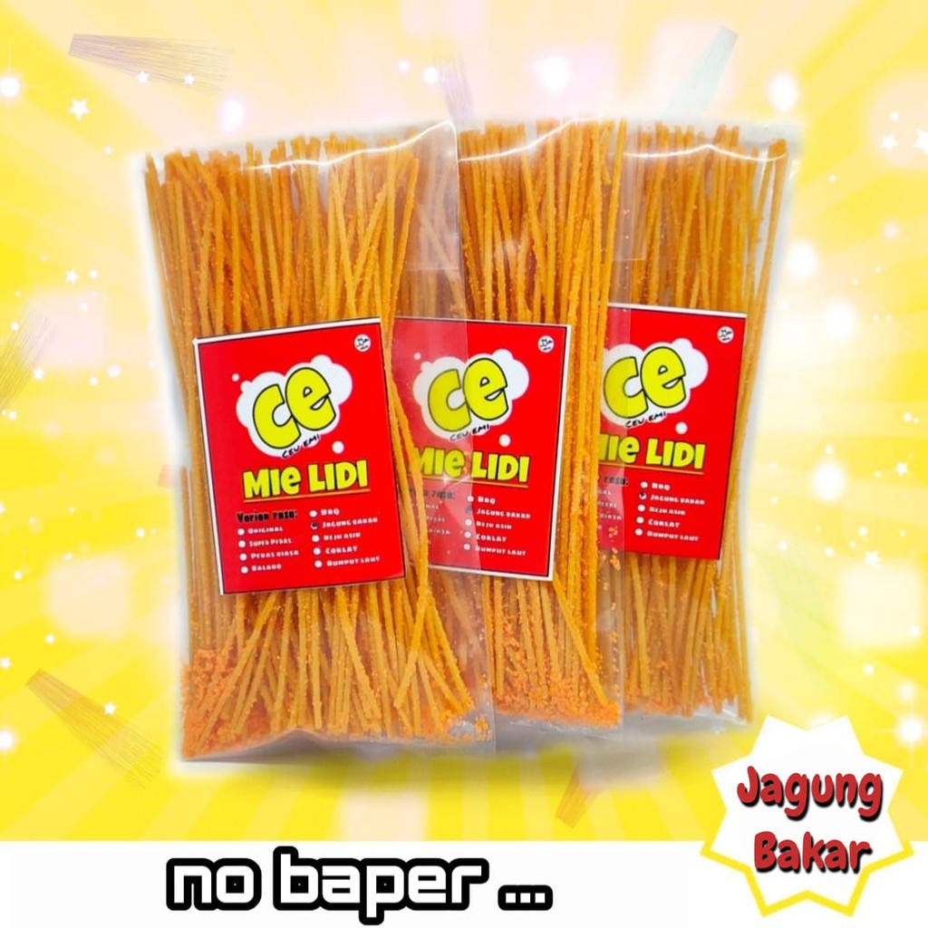 Jual Mie lidi ce rasa jagung bakar cemilan milidi mielidi lidi lidian ...