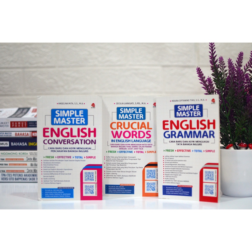 Jual Scritto Books Grammar Conversation Crucial Words in English PAKET ...