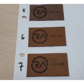 Label Logo Kulit Sintetis Custom Emboss Fashion Termurah!! / Brand ...