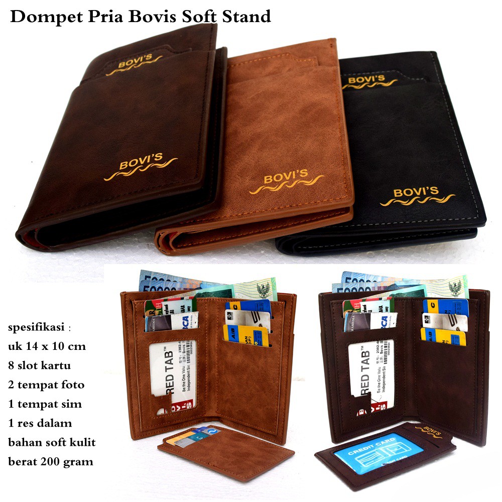 Jual Dompet Pria Lipat Bvs Soft Stand | Shopee Indonesia