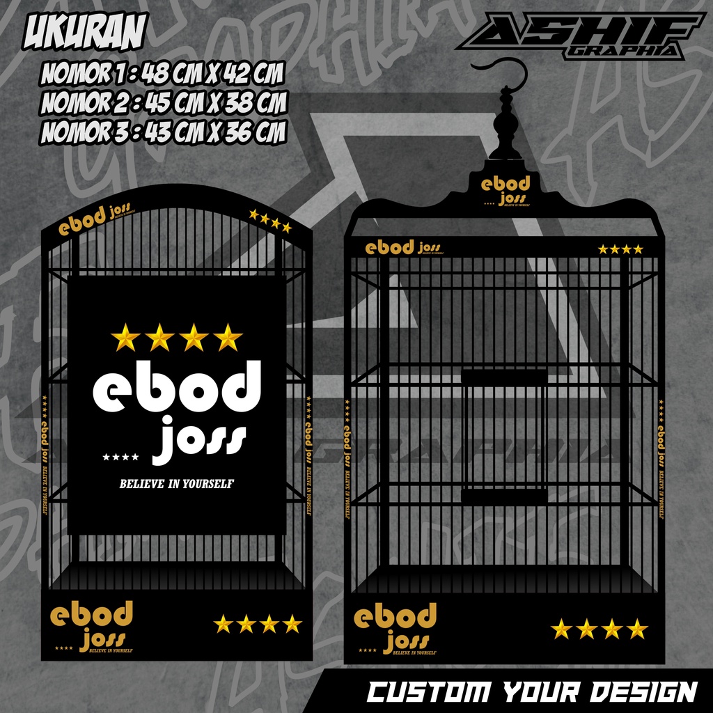 Jual STIKER DECAL SANGKAR KOTAK EBOD JOSS (BISA CUSTOME) | Shopee Indonesia