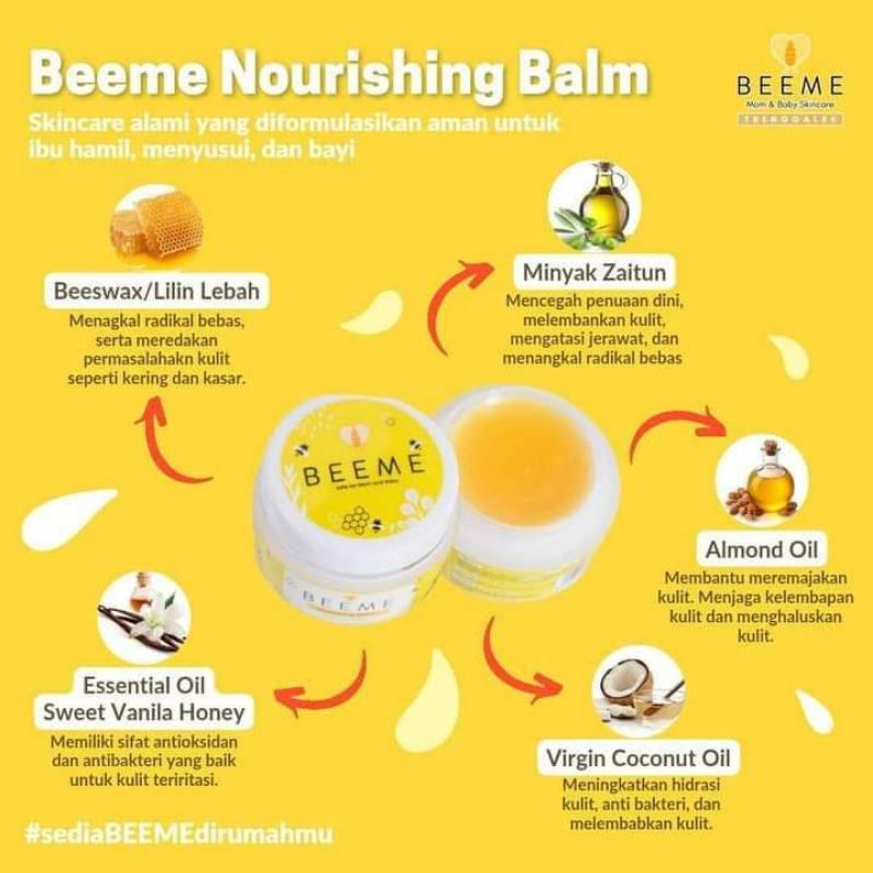 Jual Beeme Nourishing Balm Bee Me | Shopee Indonesia