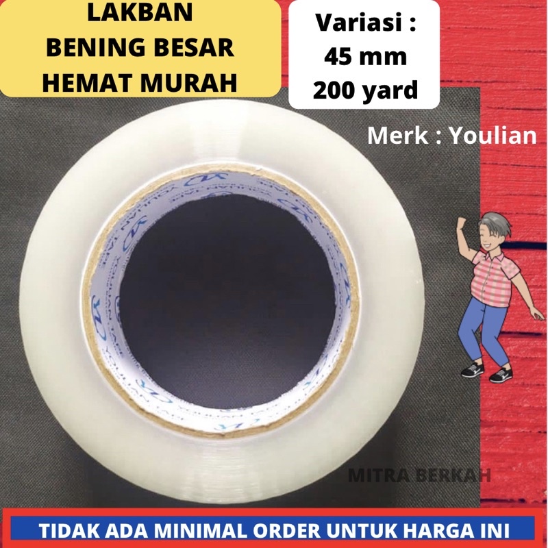 Jual Lakban Isolasi Bening Cokelat 200 yard | Shopee Indonesia