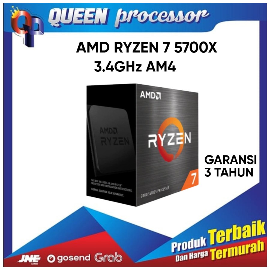 Jual PROCESSOR AMD RYZEN 7 5700X 3.4GHz BOX | Shopee Indonesia