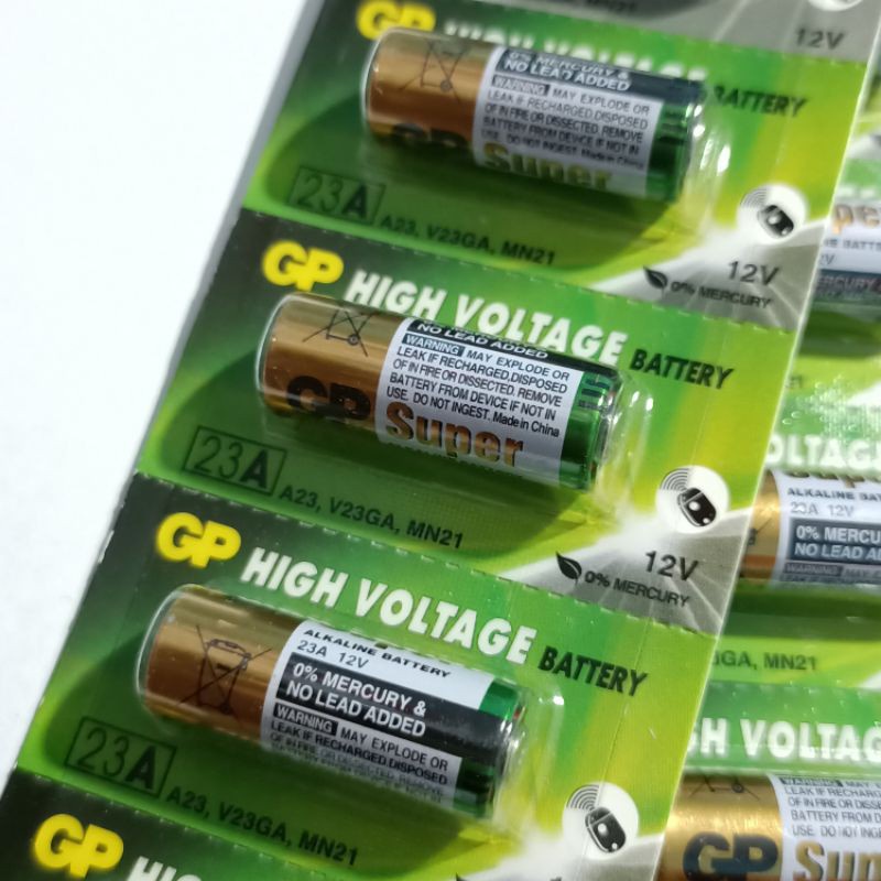 Jual Batre Baterai Battery Alkaline GP ULTRA ORIGINAL 23AE A23 23A 12v High Voltage | Shopee ...