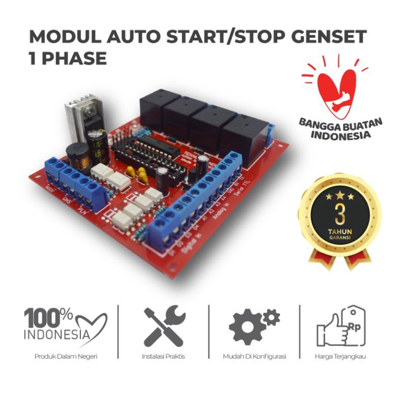 Jual MODUL AUTO START GENSET 1 phase | Shopee Indonesia