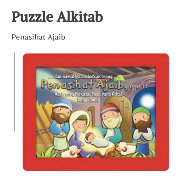 Jual Puzzle Alkitab - Penasihat Ajaib | Shopee Indonesia