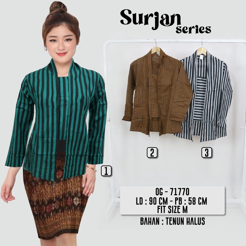 Jual Baju adat jawa - lurik wanita - kebaya lurik - baju jawa wanita ...