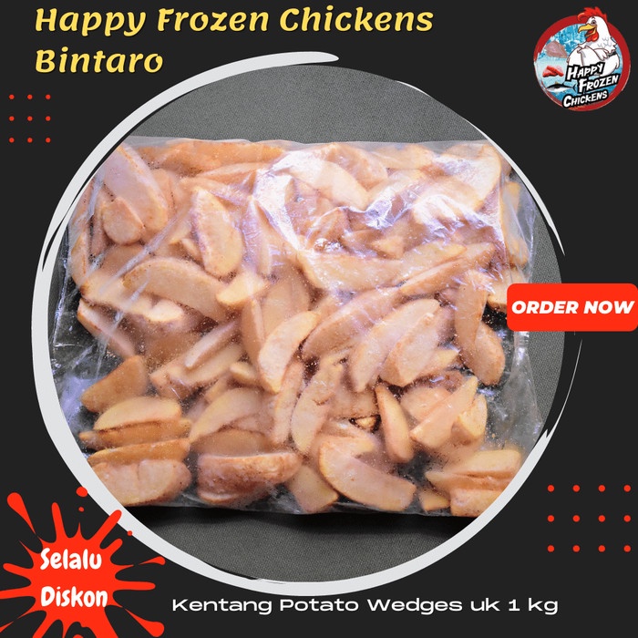 Jual Kentang Goreng Beku Curah Aviko Potato Wedges kemasan 1 kg ...