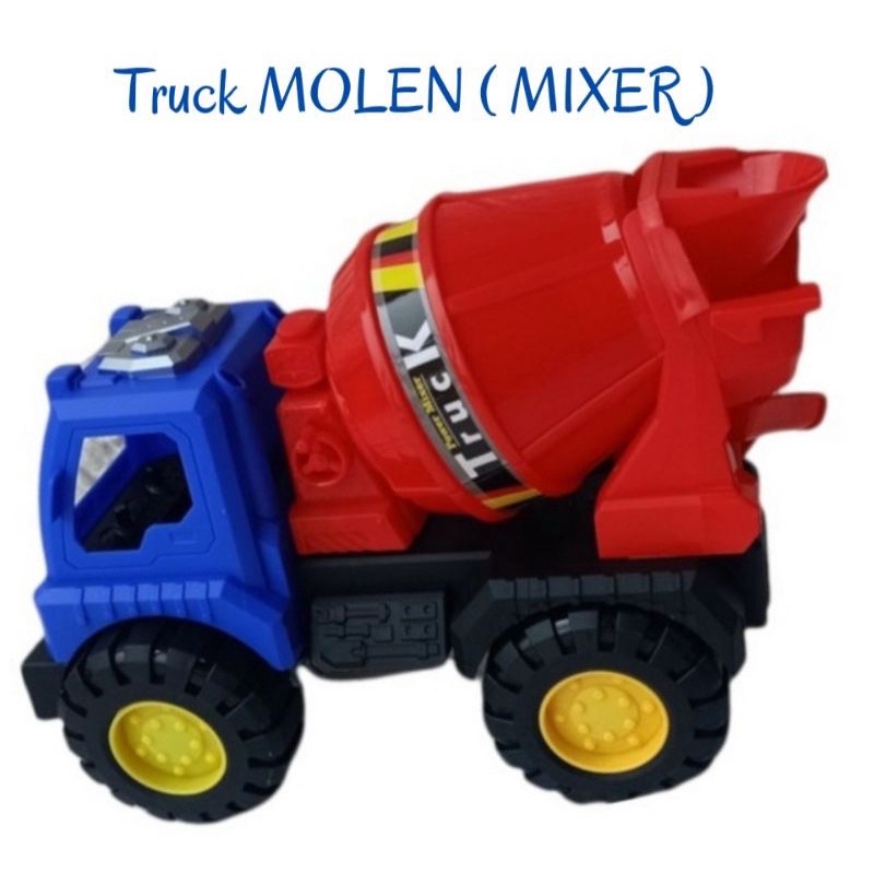 Jual Mainan Edukasi Mobil Truk Molen - Mainan Mobil Konstruksi Bangunan ...