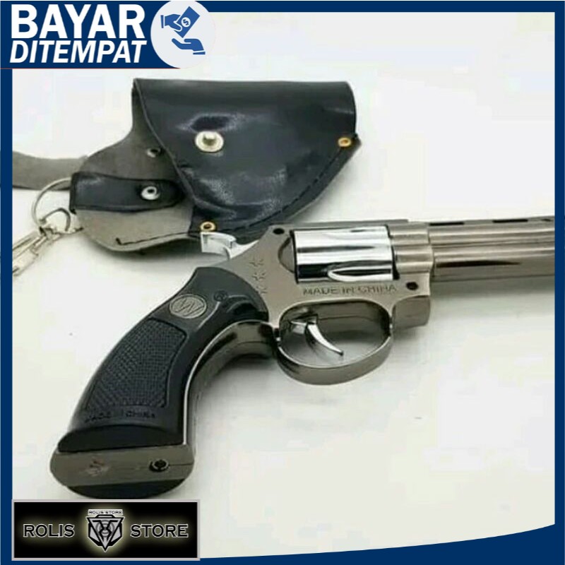 Jual COD Korek Api Pistol Revolver Magnum Sedang | Shopee Indonesia