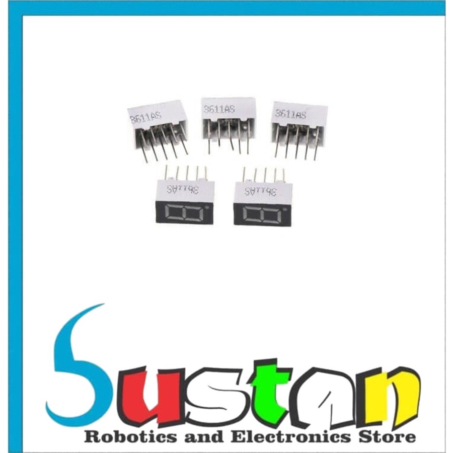 Jual Common katoda katode Seven Segment 0.36 Inch merah 7 Segment 0.36 ...