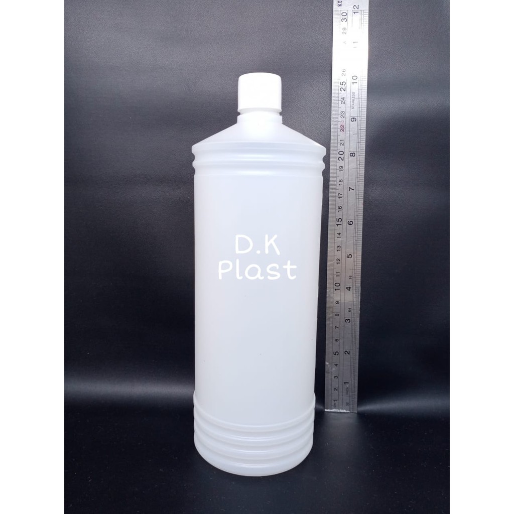 Jual Botol Plastik HDPE 1 Liter 1000ml Motif Garis (ISI 10PCS) | Shopee ...