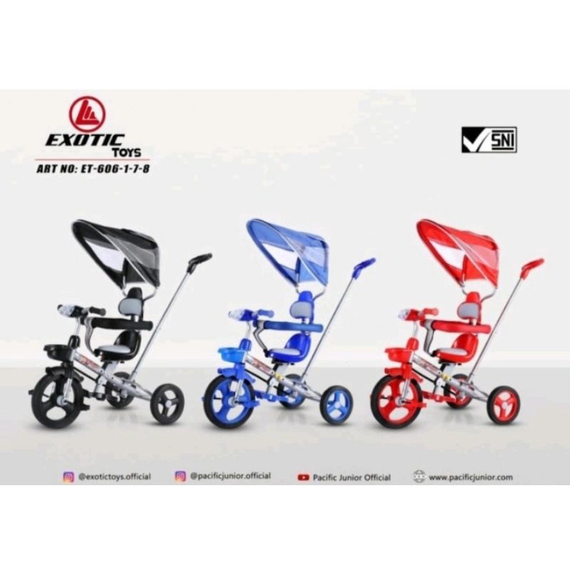 Jual Sepeda Dorong 3 Roda Anak Musik Kanopi | Shopee Indonesia