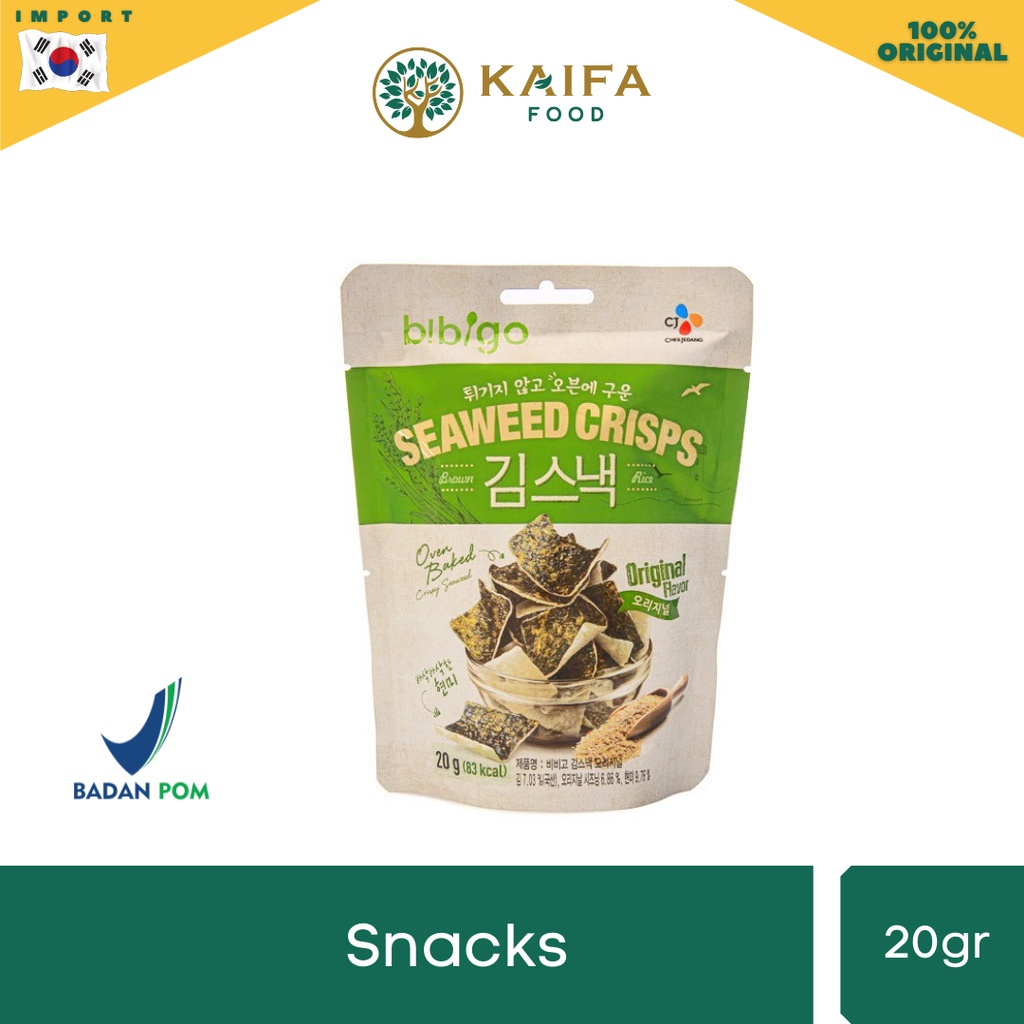 Jual BIBIGO Seaweed Crisps - Snack Krispi Beras dengan Rumput Laut ...