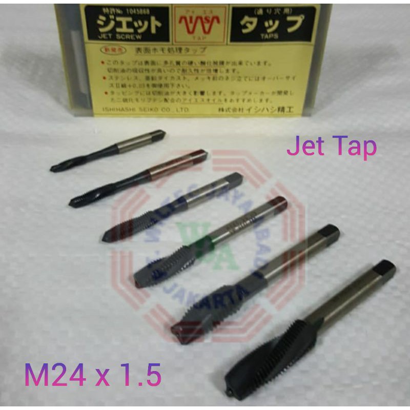 Jual Machine Tap / Mesin Jet Tap M24 x 1.5 HSS Merek ISHIHASHI SEIKO (Japan) | Shopee Indonesia