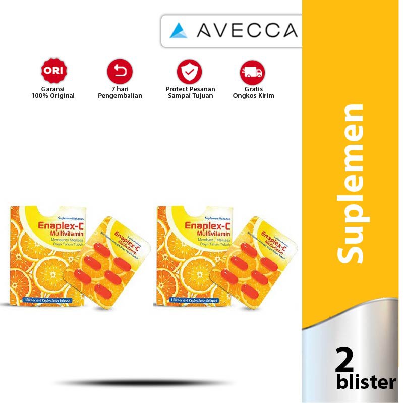 Jual ( 2 Blister ) Enaplex-C Vitamin C & B Kompleks / Vitamin C ...