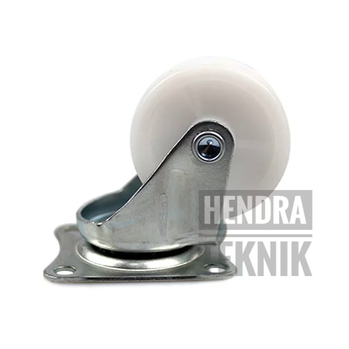 Jual RODA NYLON 1.5 in HIDUP RODA CASTER PUTIH 1.5 inci PUTAR RODA ...