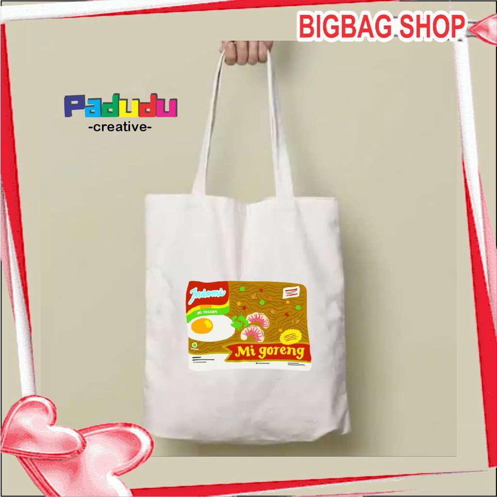 Jual Resleting Vintage Totebag Tas Tote Bag Bigbag_Shop Indomie Goreng | Shopee Indonesia