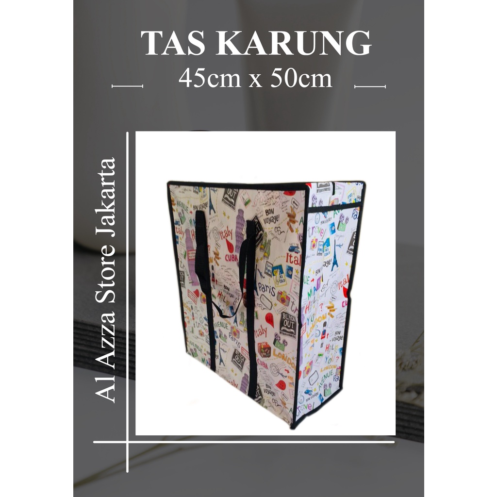 Jual Tas Karung Serbaguna Tas Laundry Bag Tas Kepasar Ukuran 45cm x ...