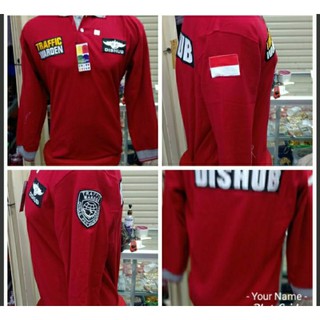 Jual kaos dishub lengan panjang terbaru full bordir baju dishub Seragam ...
