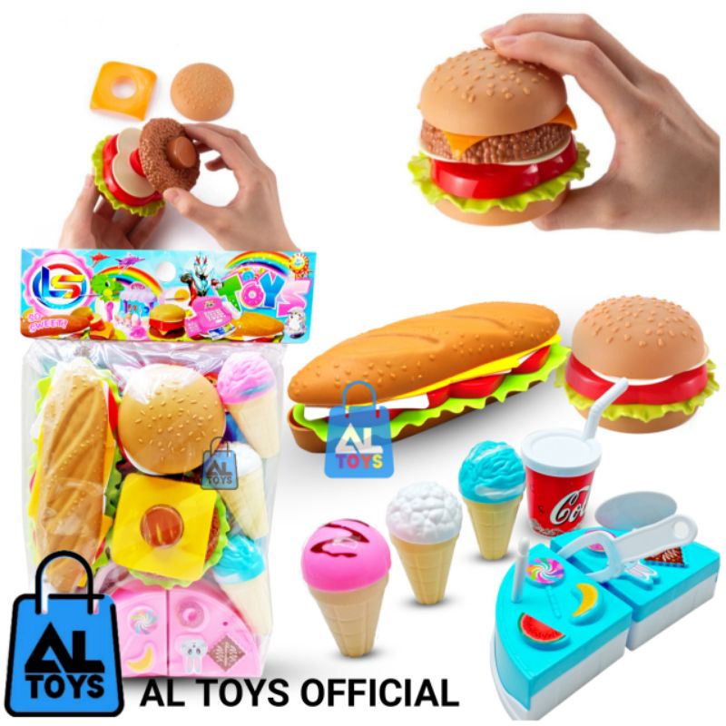 Jual ANEKA MAINAN BURGER ROTI KUE ULANG TAHUN MURAH | Shopee Indonesia