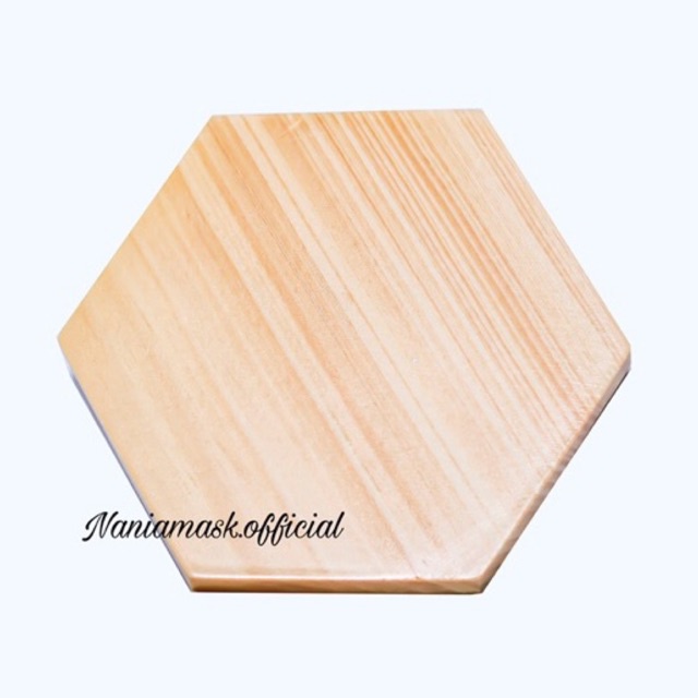 Jual hexagon TATAKAN GELAS KAYU HALUS / COASTER / TATAKAN HEXAGON/ segi ...