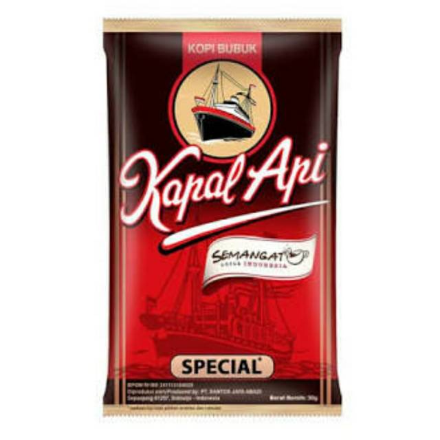Jual KOPI KAPAL API SPECIAL 165g. Indonesia|Shopee Indonesia