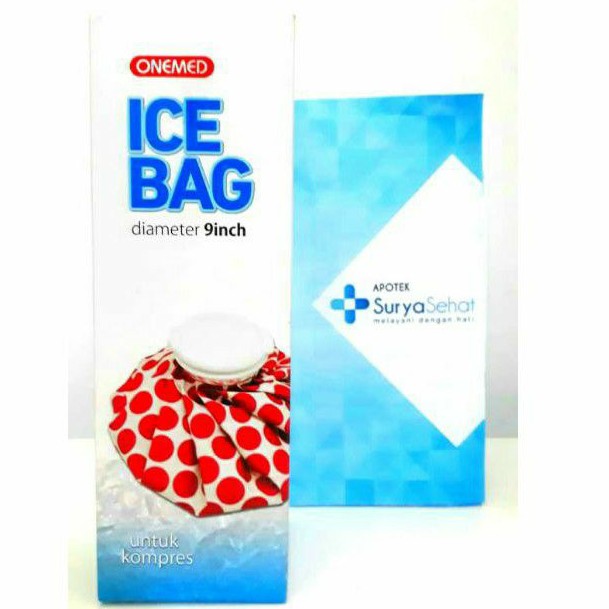 Jual ICE BAG OneMed Kompres Air Dingin / Kompres Es warna Merah Putih ...