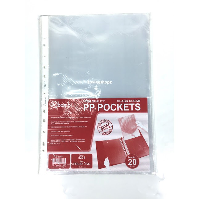 Jual PP Pocket Bambi 5221 Ukuran F4 Indonesia|Shopee Indonesia