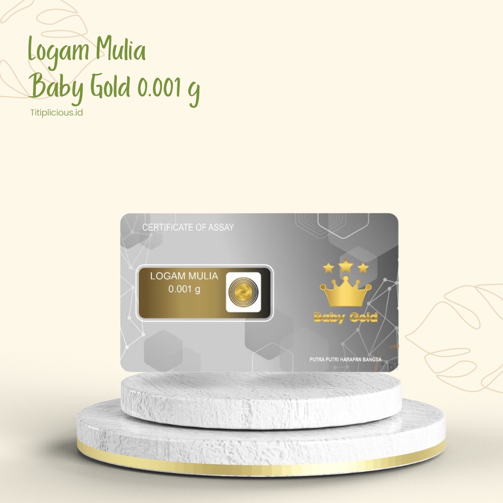 Apa itu BABY GOLD Emas Mini Logam Mulia 0.02 gram - MelihatCatatan