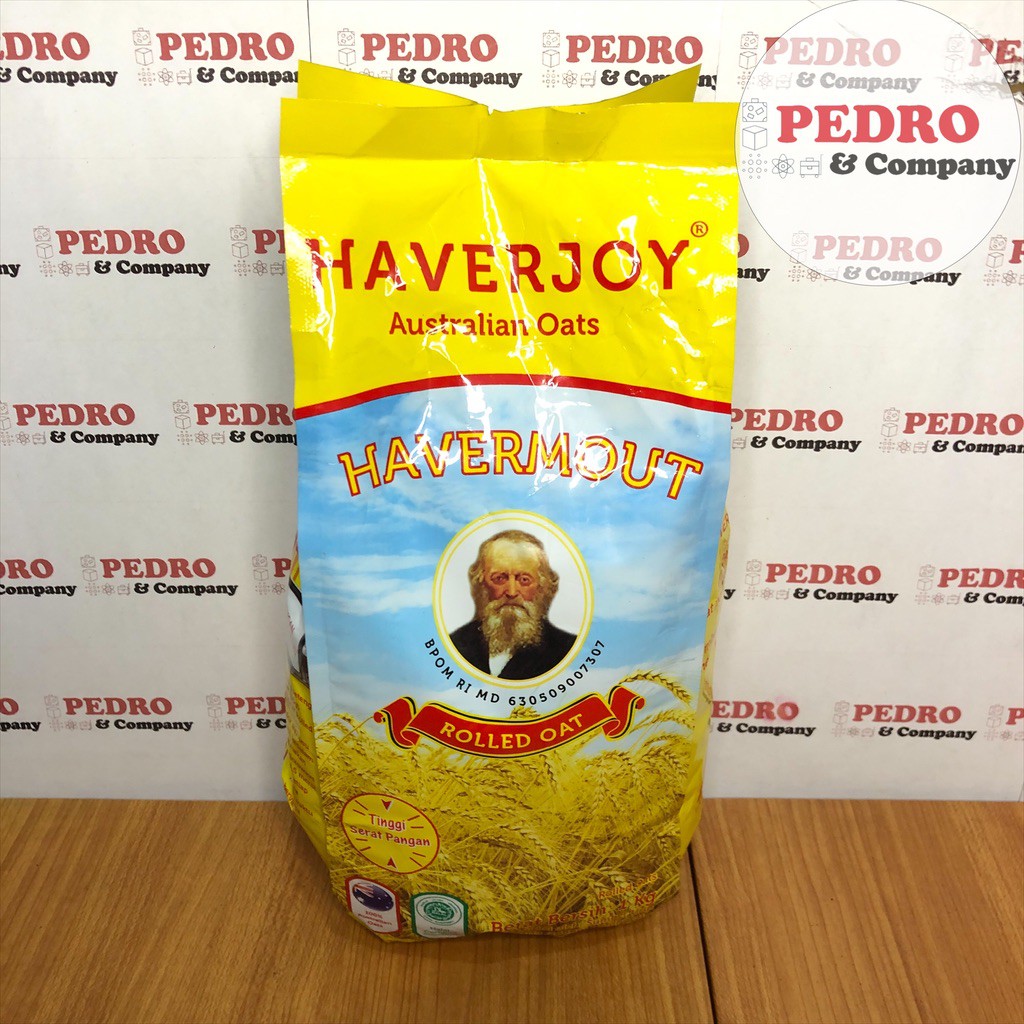Jual Haverjoy havermout rolled oats 1kg - australian oat (kuning ...