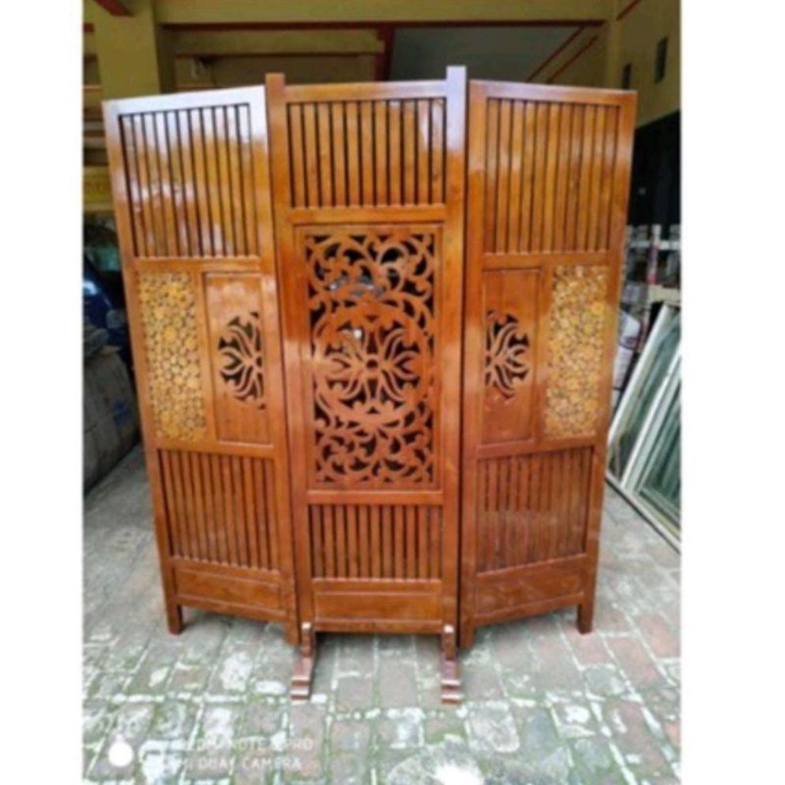 Jual SKETSEL PEMBATAS PENYEKAT RUANGAN KAYU JATI | PEMBATAS RUANGAN ...