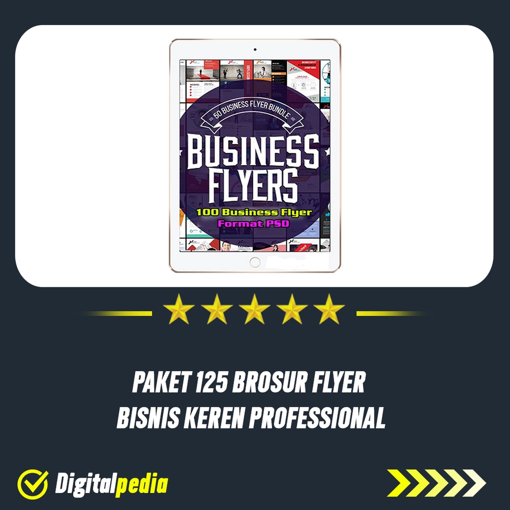 Jual Paket 125 Brosur Flyer Bisnis Keren Professional Format PSD ...