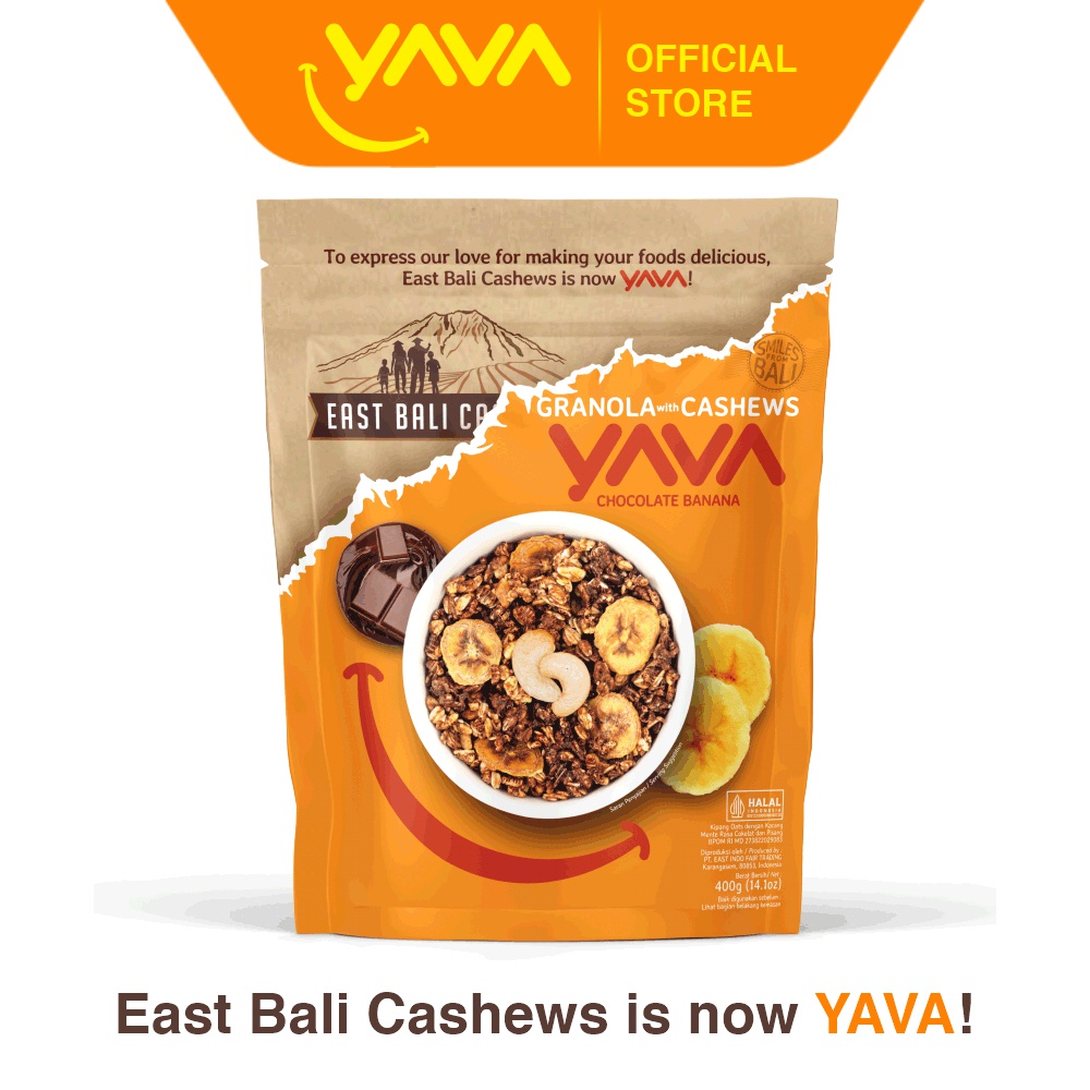 Jual YAVA Granola Chocolate Banana 400g | Shopee Indonesia
