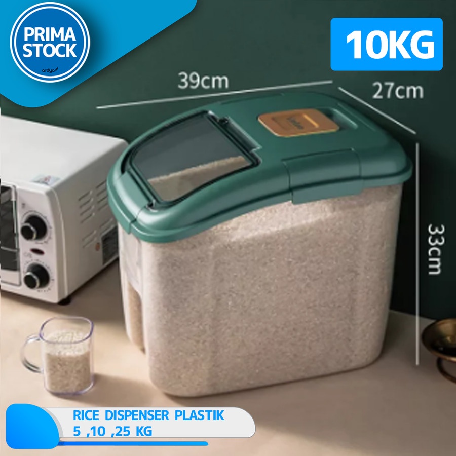Jual DISPENSER BERAS RICE FOOD CONTAINER TEMPAT PENYIMPANAN MAKANAN 10 ...